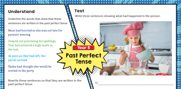 Past Perfect Tense KS2 – Year 5 SPaG Worksheets | Plazoom