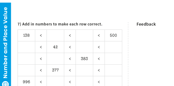 Comparing and Ordering Numbers : Year 3 – Number and Place Value ...