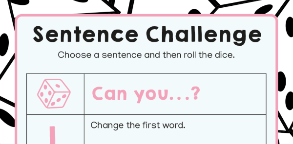 Year 1 Sentence Editing Challenge Dice Game – KS1 Grammar Games | Plazoom