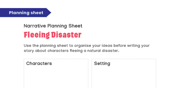 Narrative Writing (Fleeing Disaster) KS2 – Year 6 SATs TAF Evidence ...
