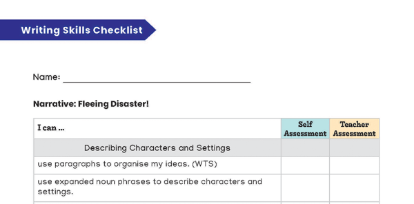 Year 6 SATS Writing Evidence: A Narrative (Fleeing Disaster) – Teacher ...