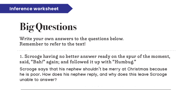 Year 5/6 A Christmas Carol Reading Comprehension Pack – UKS2 Unlocking ...