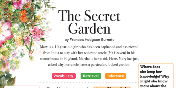 Year 5/6 The Secret Garden Reading Comprehension Pack – UKS2 Unlocking ...