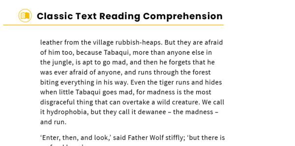 KS2 Reading Comprehension Worksheets – Classic Texts | Plazoom