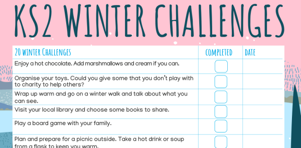 KS2: 20 Winter Home Learning Challenges | Plazoom