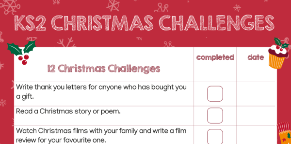 KS2: 12 Christmas Home Learning Challenges | Plazoom