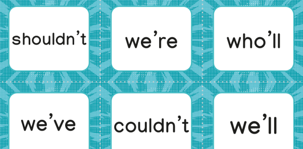 Year 2 Contracted Words Make a Match – KS1 Grammar Games | Plazoom