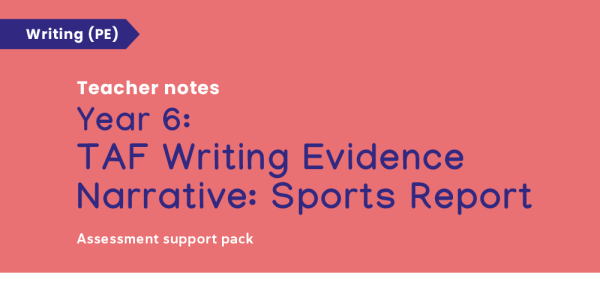 Year 6 SATS Writing Evidence: A Report (Sports Report) – Teacher ...