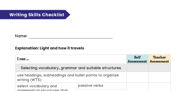 Year 6 SATS Writing Evidence: Light (explanation text) – Teacher ...