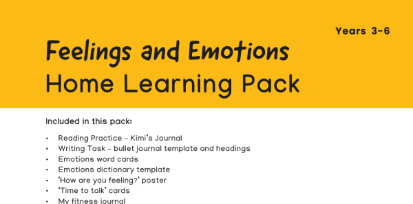 Year 3-6 Feelings and Emotions – KS2 Mental Health Home Learning Pack ...