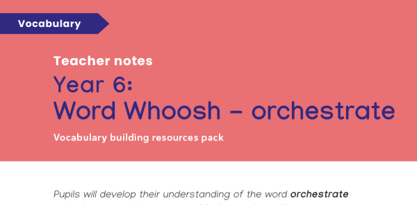 Word Whoosh - Tier 2 Vocabulary Pack: Year 6 - Autumn 2 | Plazoom