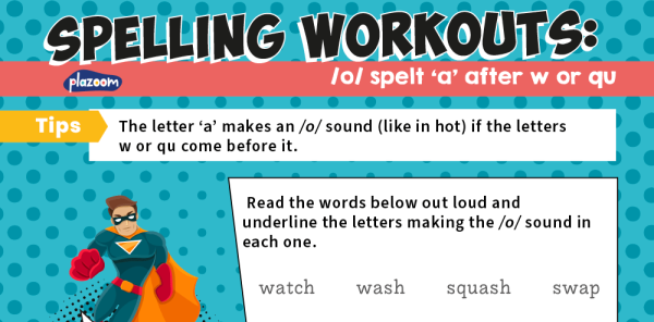 Year 2 The /o/ sound spelt ‘a’ after ‘w’ and ‘qu’: KS1 Spelling ...
