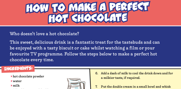 Instructions, How to Make a Perfect Hot Chocolate - LKS2 Text Types ...