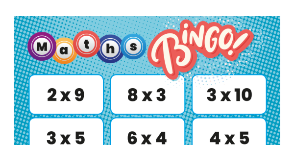 2, 3, 4, 5, 8 and 10 Times Tables: Maths Bingo | Plazoom