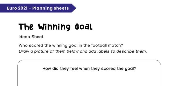 The Winning Goal! – Euro 2020 writing resources for KS1 and KS2 | Plazoom
