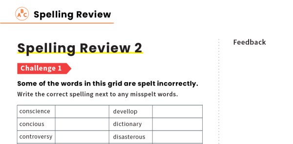 Spelling KS2 – Revision Worksheets for Year 5 and 6 spelling words ...