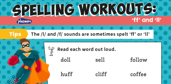 Year 1 ff and ll: KS1 Spelling Worksheets | Plazoom