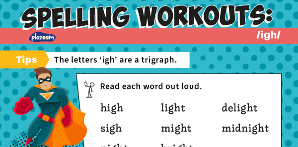 Year 1 /igh/: KS1 Spelling Worksheets | Plazoom