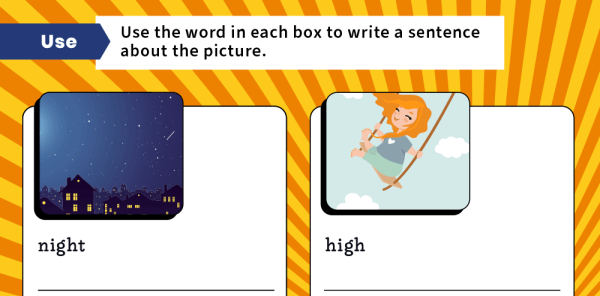 Year 1 /igh/: KS1 Spelling Worksheets | Plazoom