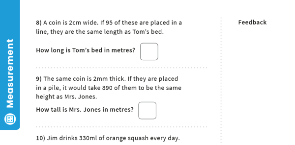 Converting Measurements: Y4 – Measurement – Maths Challenge | Plazoom