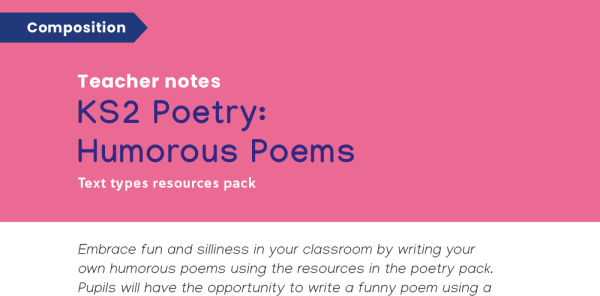 Humorous Poems - KS2 Text Types: Writing Planners and Model Texts | Plazoom