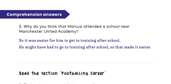 Marcus Rashford: LKS2 Inspirational People Comprehension and Writing ...