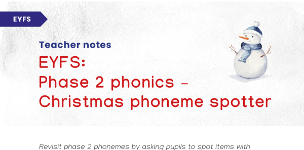EYFS Phase 2 Phonemes Resource Pack: Christmas Vocabulary | Plazoom