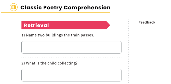 KS2 Classic Poetry Comprehension Worksheets – Robert Louis Stevenson ...