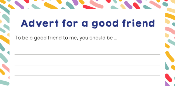 Anti-Bullying Week - KS1 ‘what makes a good friend?’ activities and ...