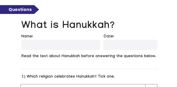 KS2 Hanukkah Resource Pack - Information Text and Comprehension ...