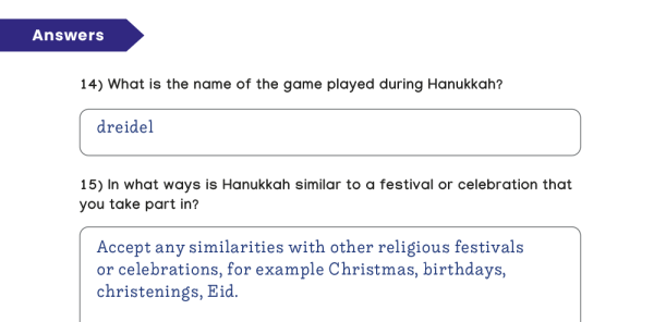 KS2 Hanukkah Resource Pack - Information Text and Comprehension ...