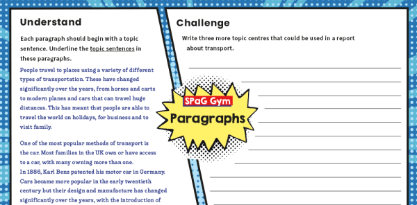 Year 4 Paragraphs - KS2 Grammar Worksheets | Plazoom
