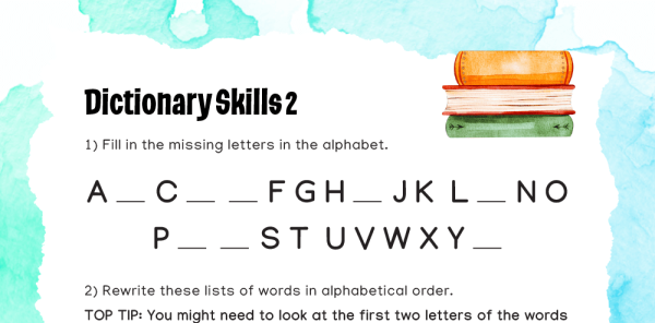 Dictionary Skills: Year 3 Vocabulary Worksheets 2 | Plazoom