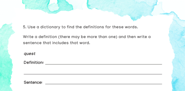 Dictionary Skills: Year 3 Vocabulary Worksheets 2 | Plazoom