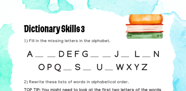 Dictionary Skills: Year 4 Vocabulary Worksheets 1 | Plazoom