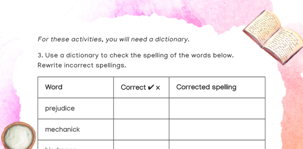Dictionary Skills: Year 5 Vocabulary Worksheets 2 | Plazoom