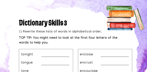 Dictionary Skills: Year 6 Vocabulary Worksheets 3 | Plazoom