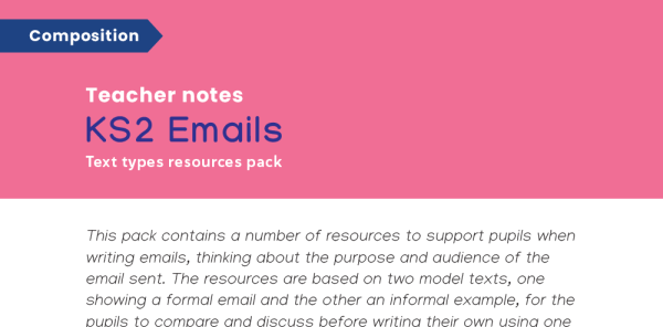 Emails (formal and informal) - KS2 Text Types: Writing Planners and ...