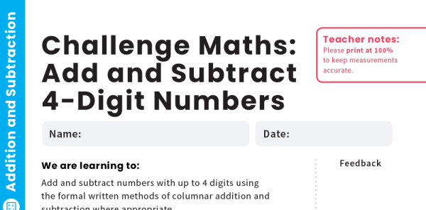 Adding And Subtracting 4-Digit Numbers: Year 4 – Addition And ...