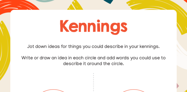 Kennings (adjectives) - KS1 Text Types: Writing Planners and Model ...