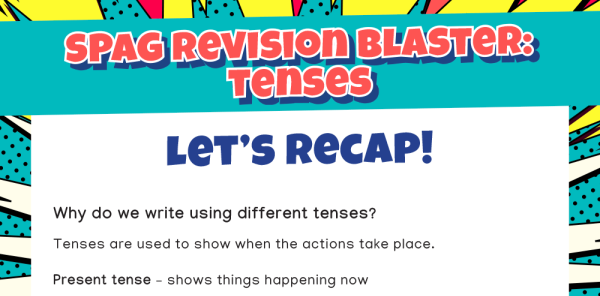 Tenses (Simple, Perfect, Progressive) – KS2 SATs SPaG Revision Blaster ...