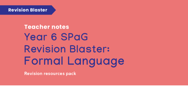 Formal Language (inc. Subjunctive Form) – KS2 SATs SPaG Revision ...