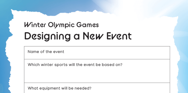 Winter Olympics - Whole-school writing activities pack for KS1 and KS2 ...