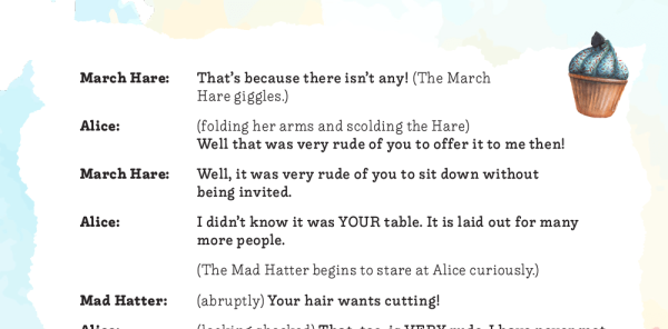 Playscripts (The Mad Hatter’s Tea-Party) - UKS2 Text Types: Writing ...