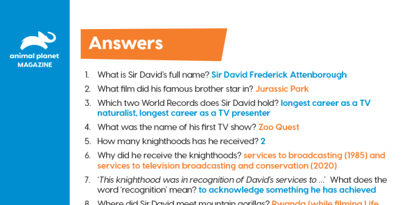 Spotlight on… Sir David Attenborough: KS2 Comprehension and Writing ...