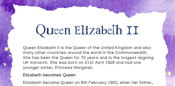 KS1 Platinum Jubilee resources - comprehension, vocabulary and history ...