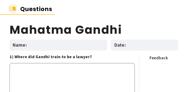 Mahatma Gandhi KS2 Non-fiction Reading Comprehension Worksheets Pack ...