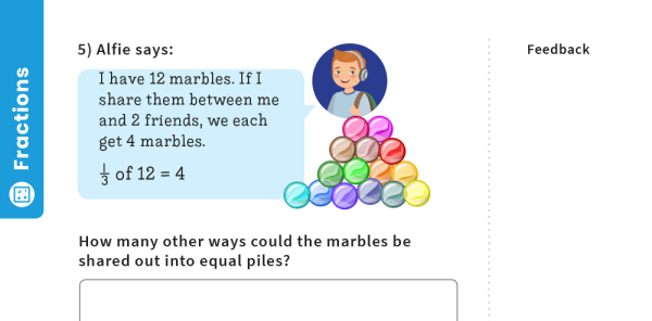 Finding Fractions of Amounts: Year 3 – Fractions – Maths Challenge ...