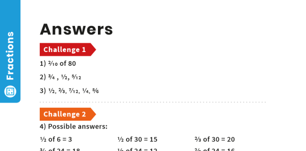 Finding Fractions of Amounts: Year 3 – Fractions – Maths Challenge ...
