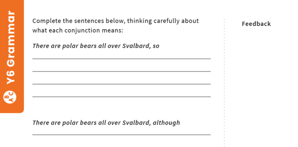 Year 6 Story Starters – KS2 Conjunctions | Plazoom